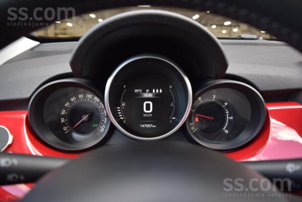 Red Fiat 500 2017 in Riga, with an engine capacity of 1.60 L and mileage of 150 thousand km for 9900 €, photo 10 on AUTOMOTO.COM.LV