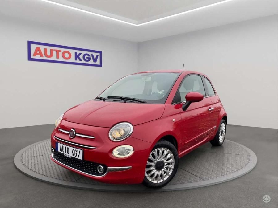 Red Fiat 500 2020 in Vilnius, with an engine capacity of 1.20 L and mileage of 41 thousand km for 8899 €, photo 1 on AUTOMOTO.COM.LV
