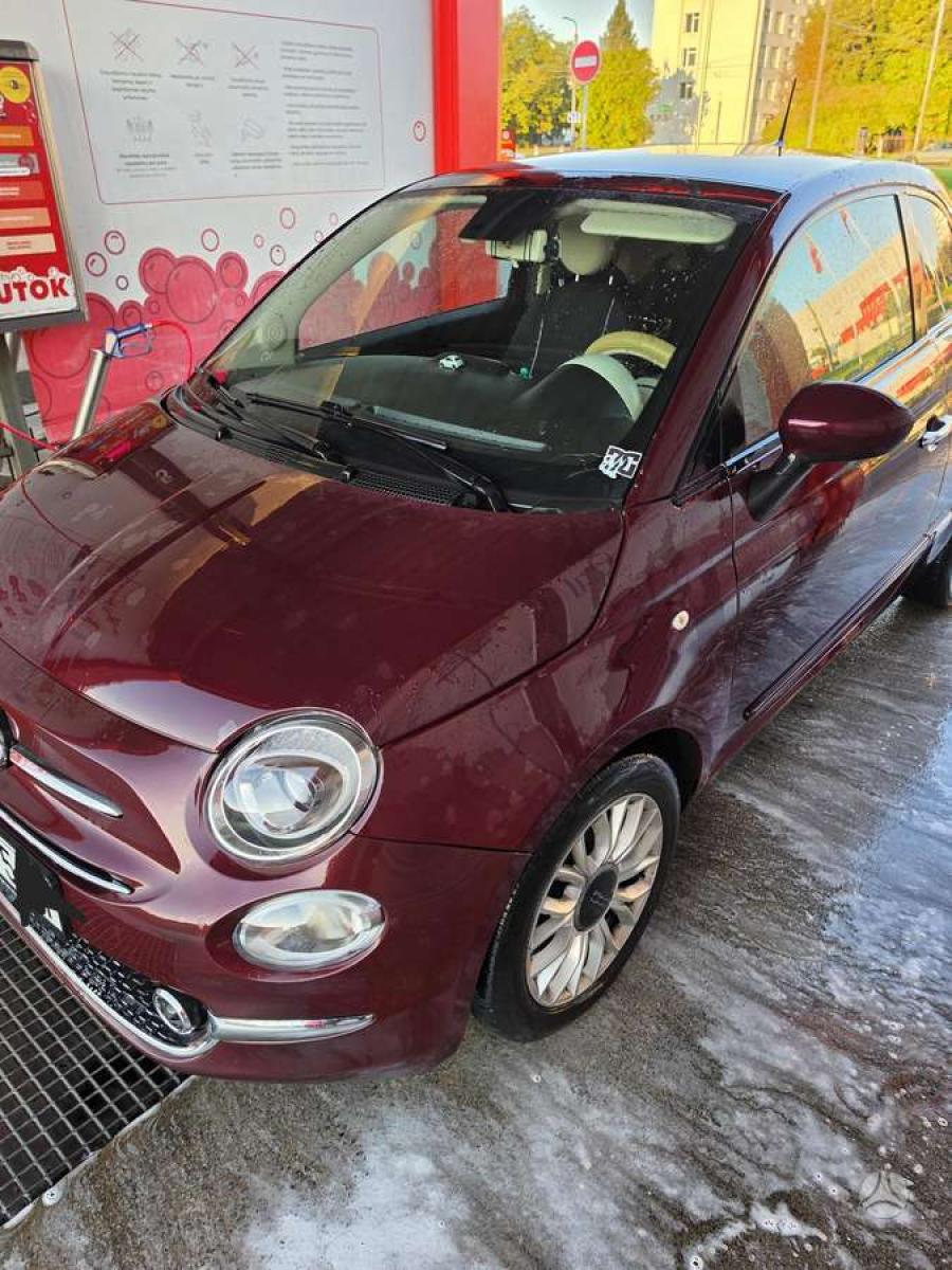 Red Fiat 500 2021 in Kaunas, with an engine capacity of 1.20 L and mileage of 48 thousand km for 8300 €, photo 4 on AUTOMOTO.COM.LV