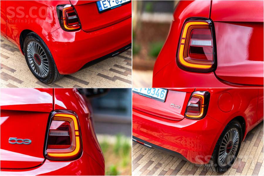 Red Fiat 500 2022 in Riga, with an engine capacity of 0.00 L and mileage of 27 thousand km for 17500 €, photo 11 on AUTOMOTO.COM.LV