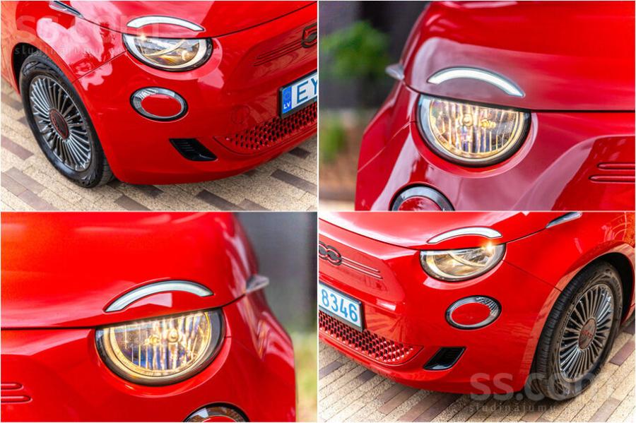 Red Fiat 500 2022 in Riga, with an engine capacity of 0.00 L and mileage of 27 thousand km for 17500 €, photo 13 on AUTOMOTO.COM.LV