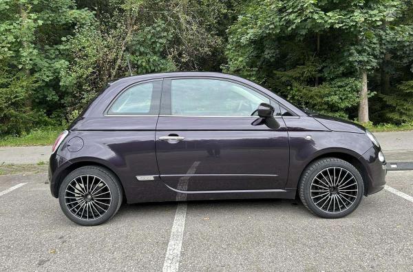 Violets Fiat 500 2016 Klaipėda, ar dzinēja tilpumu 1.24 L un nobraukumu 125 tūkst. km par 4900 €, foto 6 vietnē AUTOMOTO.COM.LV