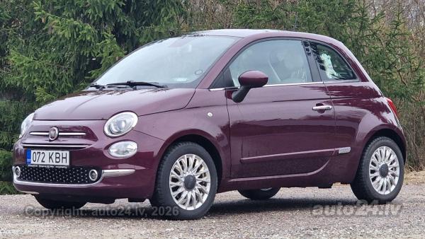 Violet Fiat 500 2020 in Tallinn, with an engine capacity of 1.20 L and mileage of 87 thousand km for 10900 €, photo 2 on AUTOMOTO.COM.LV