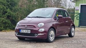 Violet Fiat 500 2020 in Tallinn, with an engine capacity of 1.20 L and mileage of 87 thousand km for 10500 €, photo 1 on AUTOMOTO.COM.LV