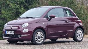 Violet Fiat 500 2020 in Tallinn, with an engine capacity of 1.20 L and mileage of 87 thousand km for 10500 €, photo 3 on AUTOMOTO.COM.LV
