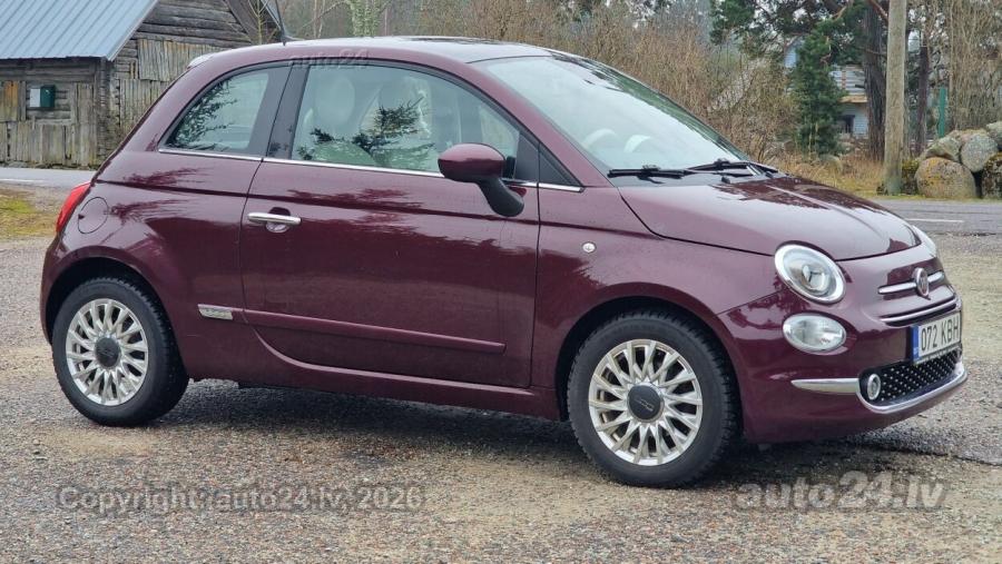 Violet Fiat 500 2020 in Tallinn, with an engine capacity of 1.20 L and mileage of 87 thousand km for 10500 €, photo 9 on AUTOMOTO.COM.LV