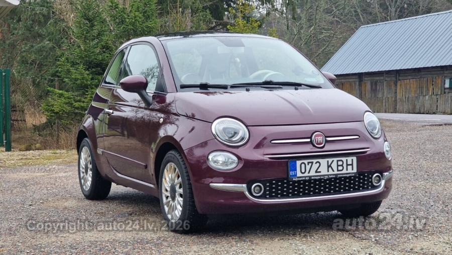 Violet Fiat 500 2020 in Tallinn, with an engine capacity of 1.20 L and mileage of 87 thousand km for 10500 €, photo 10 on AUTOMOTO.COM.LV