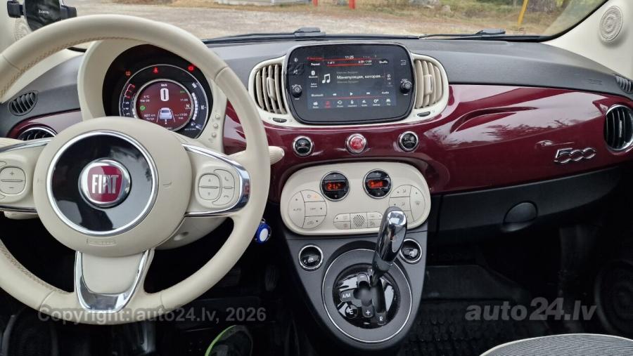 Violet Fiat 500 2020 in Tallinn, with an engine capacity of 1.20 L and mileage of 87 thousand km for 10500 €, photo 12 on AUTOMOTO.COM.LV