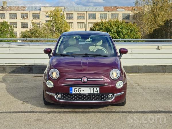 Violet Fiat 500 2021 in Riga, with an engine capacity of 1.20 L and mileage of 45 thousand km for 8590 €, photo 2 on AUTOMOTO.COM.LV