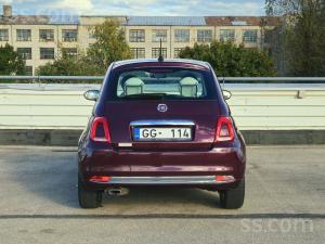 Violet Fiat 500 2021 in Riga, with an engine capacity of 1.20 L and mileage of 45 thousand km for 8590 €, photo 6 on AUTOMOTO.COM.LV