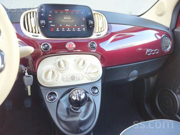 Violet Fiat 500 2021 in Riga, with an engine capacity of 1.20 L and mileage of 45 thousand km for 8590 €, photo 9 on AUTOMOTO.COM.LV