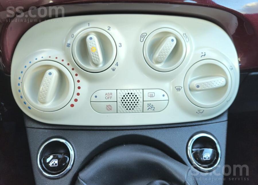 Violet Fiat 500 2021 in Riga, with an engine capacity of 1.20 L and mileage of 45 thousand km for 8590 €, photo 12 on AUTOMOTO.COM.LV