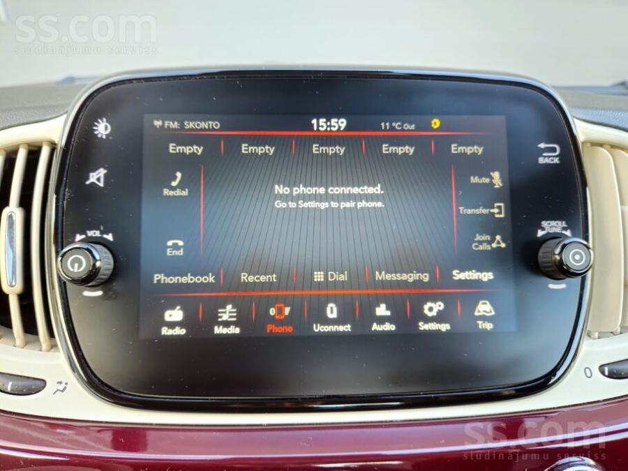 Violet Fiat 500 2021 in Riga, with an engine capacity of 1.20 L and mileage of 45 thousand km for 8590 €, photo 14 on AUTOMOTO.COM.LV