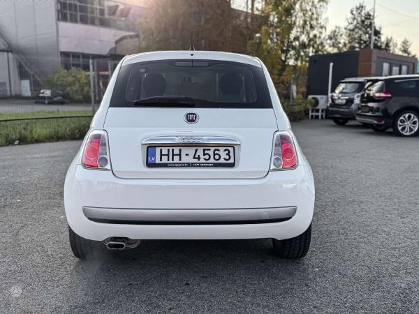 White Fiat 500 2009 in Jelgava, with an engine capacity of 1.24 L and mileage of 180 thousand km for 3200 €, photo 6 on AUTOMOTO.COM.LV