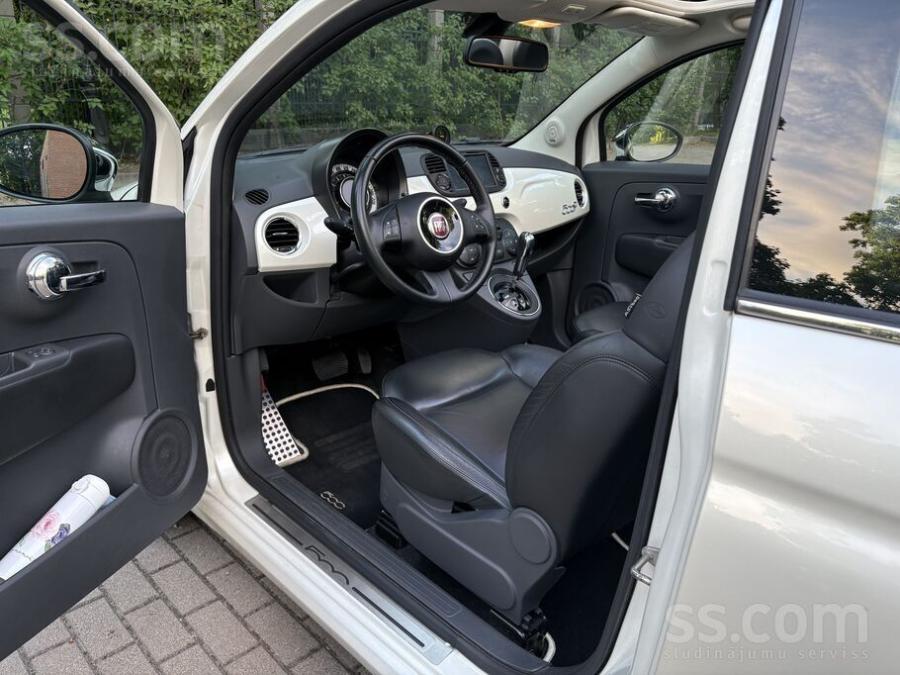 Balts Fiat 500 2010 Rīga, ar dzinēja tilpumu 1.20 L un nobraukumu 170 tūkst. km par 5200 €, foto 5 vietnē AUTOMOTO.COM.LV
