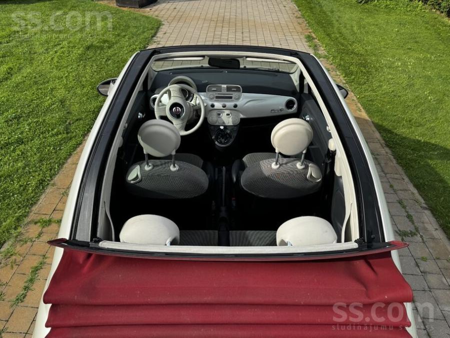 Balts Fiat 500 2011 Rīga, ar dzinēja tilpumu 1.40 L un nobraukumu 97 tūkst. km par 6750 €, foto 6 vietnē AUTOMOTO.COM.LV