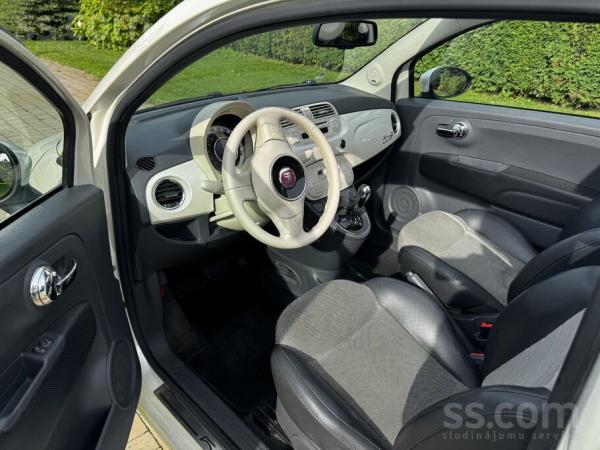 Balts Fiat 500 2011 Rīga, ar dzinēja tilpumu 1.40 L un nobraukumu 97 tūkst. km par 6750 €, foto 6 vietnē AUTOMOTO.COM.LV