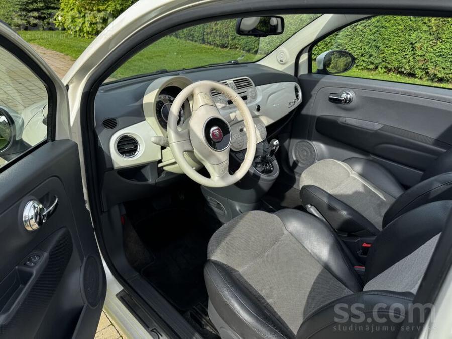 Balts Fiat 500 2011 Rīga, ar dzinēja tilpumu 1.40 L un nobraukumu 97 tūkst. km par 6750 €, foto 7 vietnē AUTOMOTO.COM.LV