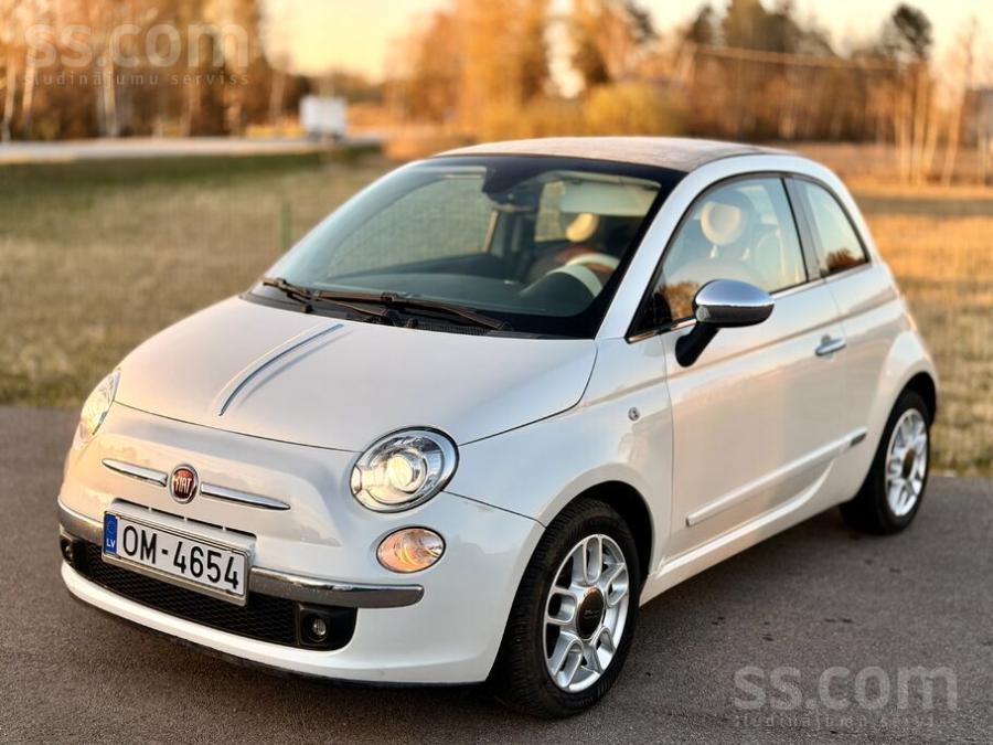 Белый Фиат 500 2012 в Огре, объемом двигателя 0.90 л и пробегом 0 тыс. км за 3700 €, фото 3 на AUTOMOTO.COM.LV