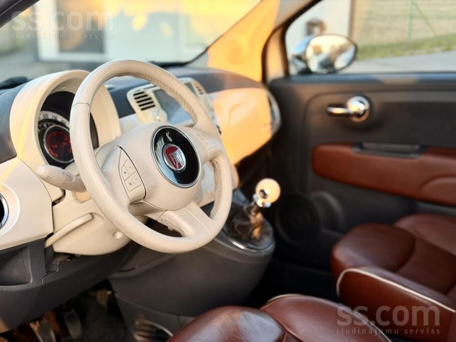 Белый Фиат 500 2012 в Огре, объемом двигателя 0.90 л и пробегом 0 тыс. км за 3700 €, фото 8 на AUTOMOTO.COM.LV