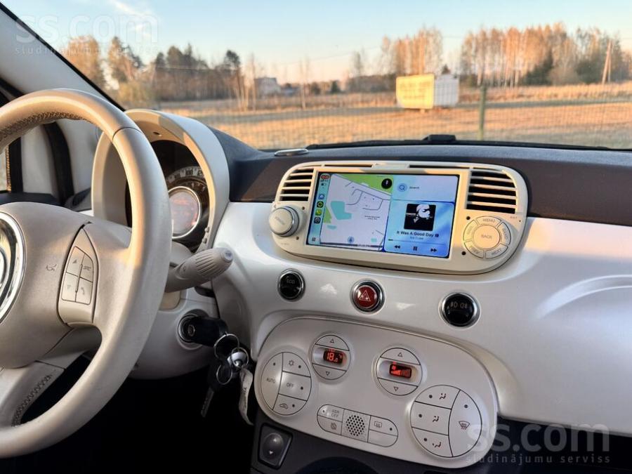 Белый Фиат 500 2012 в Огре, объемом двигателя 0.90 л и пробегом 0 тыс. км за 3700 €, фото 11 на AUTOMOTO.COM.LV