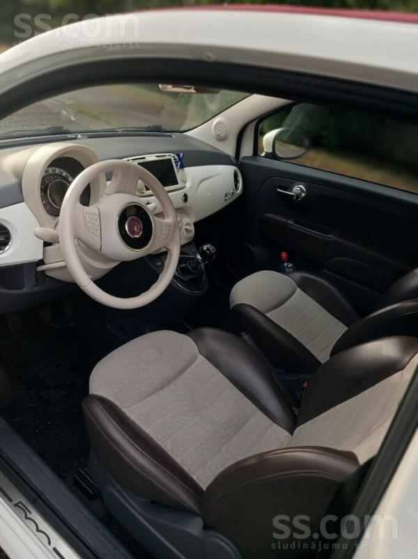 Balts Fiat 500 2012 Rīga, ar dzinēja tilpumu 1.40 L un nobraukumu 78 tūkst. km par 4100 €, foto 3 vietnē AUTOMOTO.COM.LV