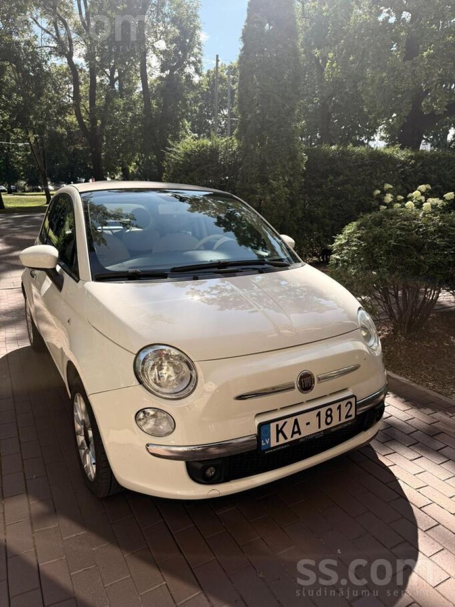 White Fiat 500 2015 in Riga, with an engine capacity of 1.20 L and mileage of 115 thousand km for 5000 €, photo 4 on AUTOMOTO.COM.LV