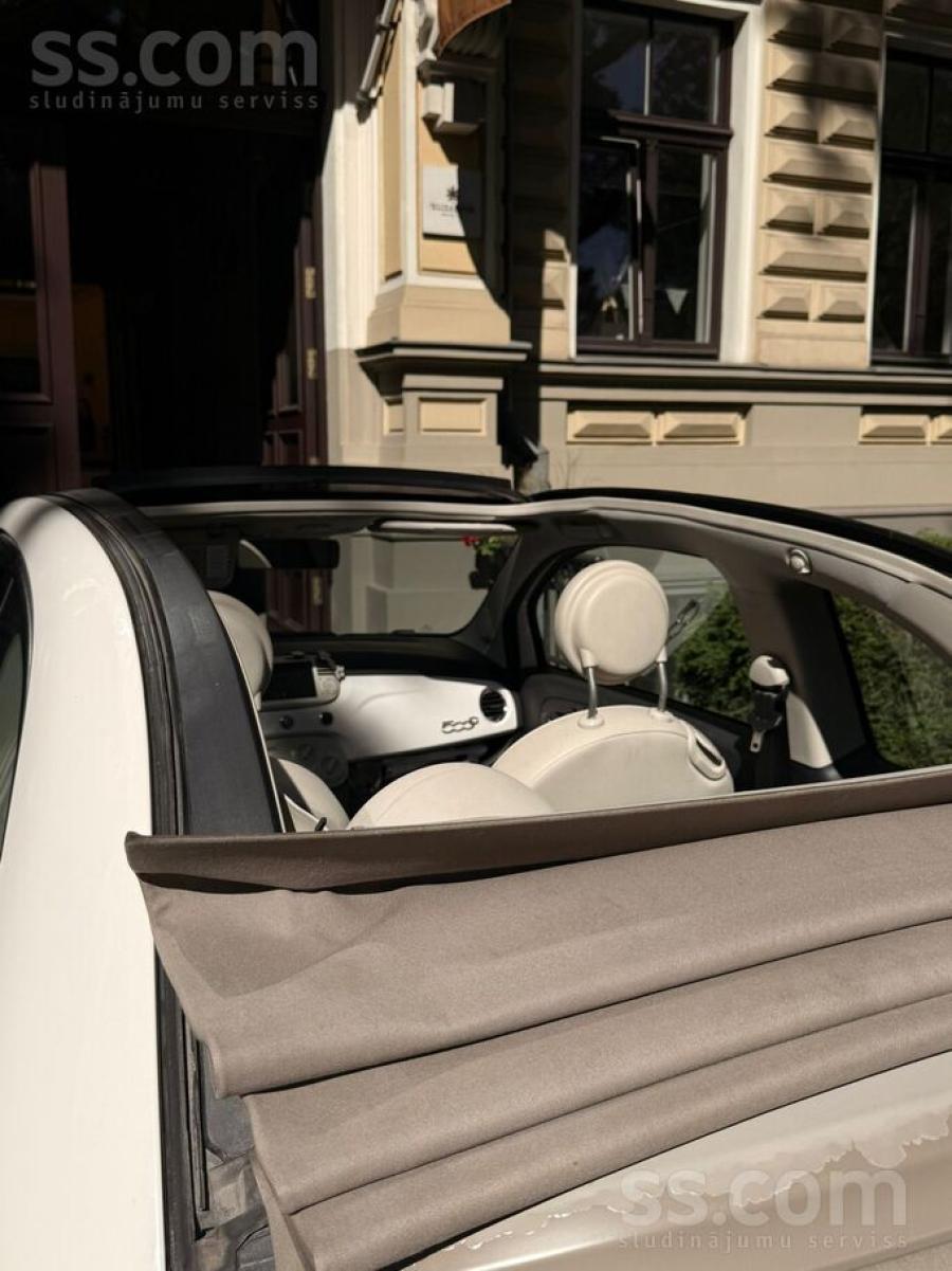 White Fiat 500 2015 in Riga, with an engine capacity of 1.20 L and mileage of 115 thousand km for 5000 €, photo 14 on AUTOMOTO.COM.LV
