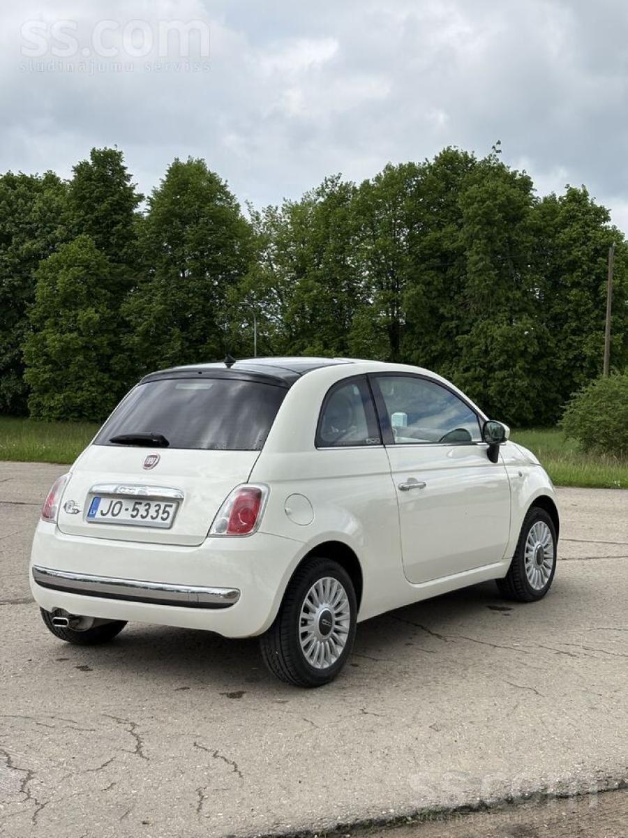 Balts Fiat 500 2008 Aizkraukle, ar dzinēja tilpumu 1.30 L un nobraukumu 196 tūkst. km par 3400 €, foto 5 vietnē AUTOMOTO.COM.LV