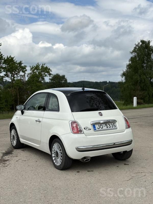 Balts Fiat 500 2008 Aizkraukle, ar dzinēja tilpumu 1.30 L un nobraukumu 196 tūkst. km par 3400 €, foto 5 vietnē AUTOMOTO.COM.LV