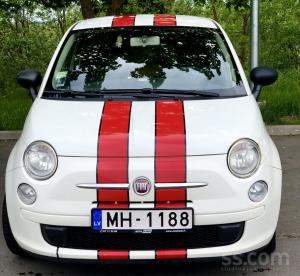 Balts Fiat 500 2008 Daugavpils, ar dzinēja tilpumu 1.20 L un nobraukumu 175 tūkst. km par 1500 €, foto  vietnē AUTOMOTO.COM.LV