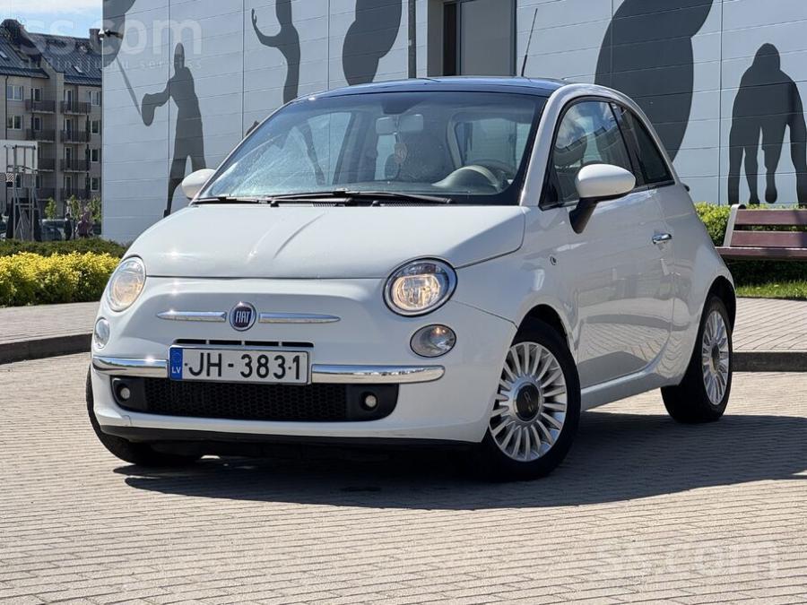 Balts Fiat 500 2008 Rīga, ar dzinēja tilpumu 1.30 L un nobraukumu 190 tūkst. km par 2995 €, foto 1 vietnē AUTOMOTO.COM.LV