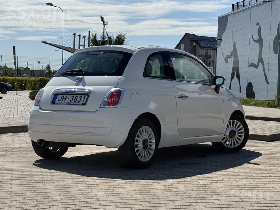 Balts Fiat 500 2008 Rīga, ar dzinēja tilpumu 1.30 L un nobraukumu 190 tūkst. km par 2995 €, foto 4 vietnē AUTOMOTO.COM.LV