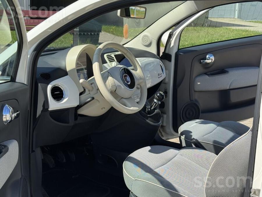 Balts Fiat 500 2008 Rīga, ar dzinēja tilpumu 1.30 L un nobraukumu 190 tūkst. km par 2995 €, foto 5 vietnē AUTOMOTO.COM.LV