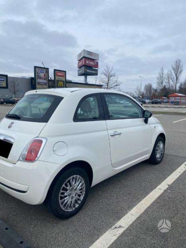 Balts Fiat 500 2008 Viļņa, ar dzinēja tilpumu 1.24 L un nobraukumu 194 tūkst. km par 2700 €, foto 5 vietnē AUTOMOTO.COM.LV