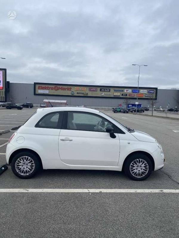 Balts Fiat 500 2008 Viļņa, ar dzinēja tilpumu 1.24 L un nobraukumu 194 tūkst. km par 2700 €, foto 8 vietnē AUTOMOTO.COM.LV