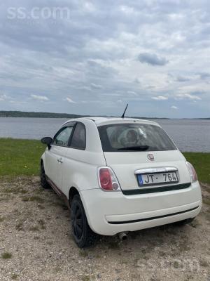 White Fiat 500 2008 in Ogre, with an engine capacity of 1.20 L and mileage of 230 thousand km for 2550 €, photo 6 on AUTOMOTO.COM.LV