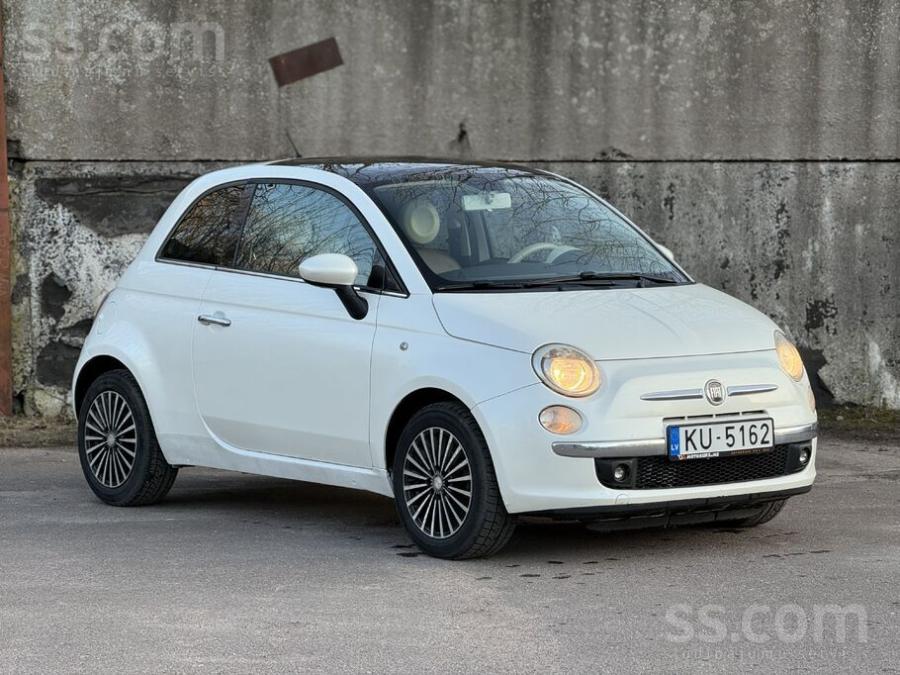 White Fiat 500 2008 in Liepaja, with an engine capacity of 1.40 L and mileage of 228 thousand km for 3525 €, photo 3 on AUTOMOTO.COM.LV
