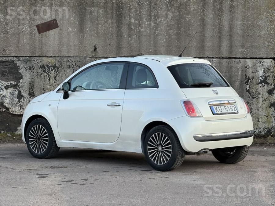 White Fiat 500 2008 in Liepaja, with an engine capacity of 1.40 L and mileage of 228 thousand km for 3525 €, photo 5 on AUTOMOTO.COM.LV
