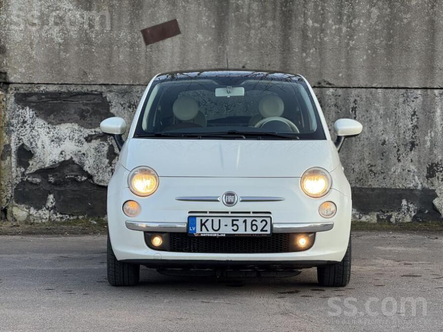 White Fiat 500 2008 in Liepaja, with an engine capacity of 1.40 L and mileage of 228 thousand km for 3525 €, photo 6 on AUTOMOTO.COM.LV