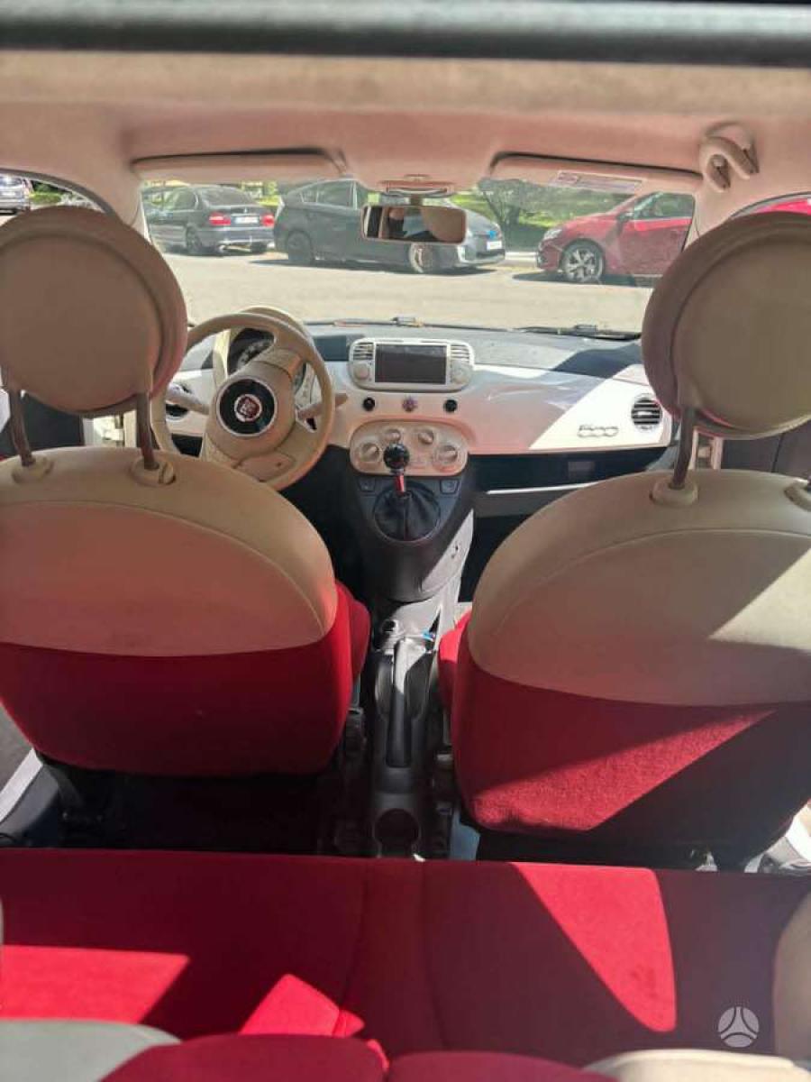 White Fiat 500 2008 in Vilnius, with an engine capacity of 1.20 L and mileage of 145 thousand km for 3200 €, photo 4 on AUTOMOTO.COM.LV