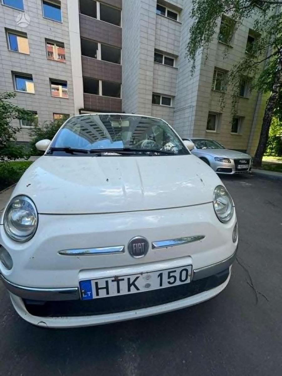 White Fiat 500 2008 in Vilnius, with an engine capacity of 1.20 L and mileage of 145 thousand km for 3200 €, photo 13 on AUTOMOTO.COM.LV