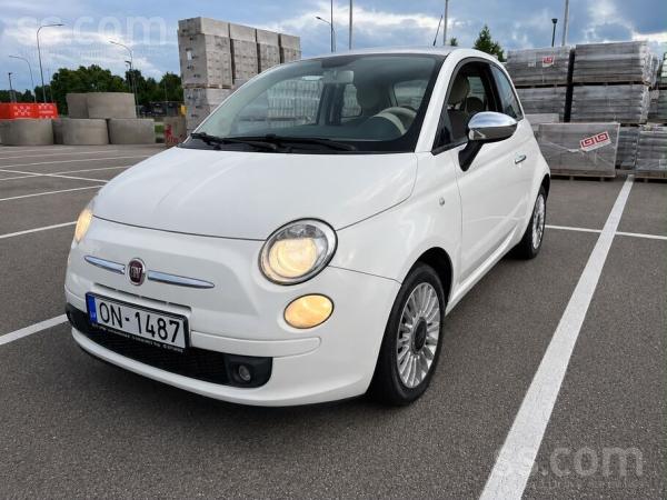 White Fiat 500 2008 in Daugavpils, with an engine capacity of 1.40 L and mileage of 0 thousand km for 3600 €, photo 1 on AUTOMOTO.COM.LV