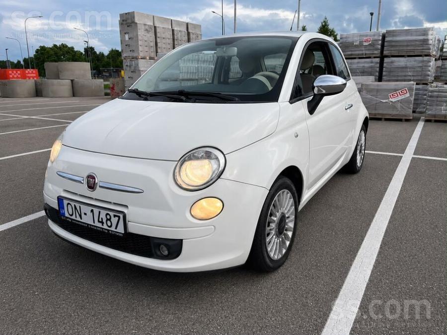 White Fiat 500 2008 in Daugavpils, with an engine capacity of 1.40 L and mileage of 0 thousand km for 3600 €, photo 1 on AUTOMOTO.COM.LV