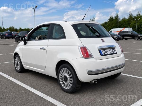 White Fiat 500 2008 in Daugavpils, with an engine capacity of 1.40 L and mileage of 0 thousand km for 3600 €, photo 4 on AUTOMOTO.COM.LV
