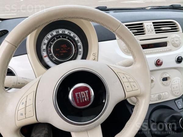 White Fiat 500 2008 in Daugavpils, with an engine capacity of 1.40 L and mileage of 0 thousand km for 3600 €, photo 8 on AUTOMOTO.COM.LV