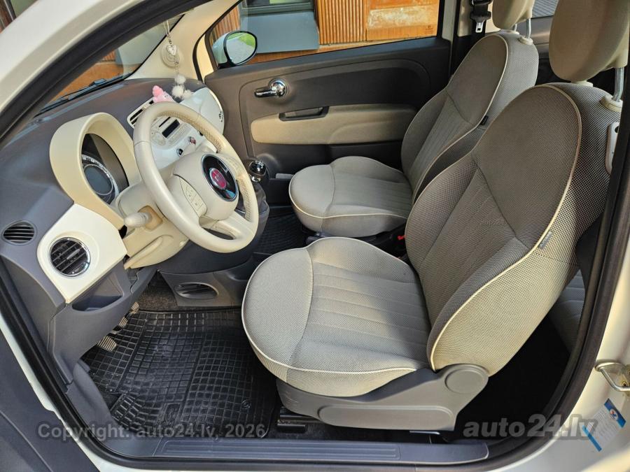 White Fiat 500 2008 in Tartu, with an engine capacity of 1.20 L and mileage of 105 thousand km for 2899 €, photo 16 on AUTOMOTO.COM.LV