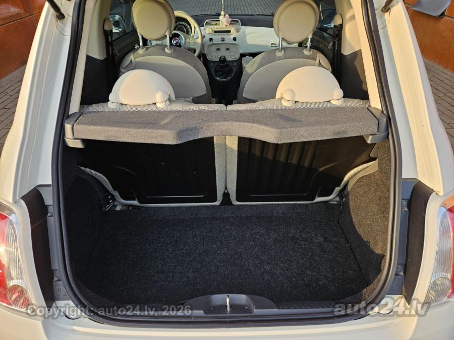White Fiat 500 2008 in Tartu, with an engine capacity of 1.20 L and mileage of 105 thousand km for 2899 €, photo 20 on AUTOMOTO.COM.LV
