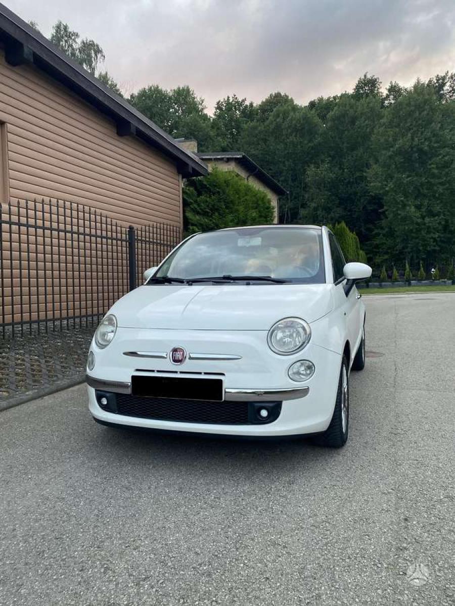 Balts Fiat 500 2008 Viļņa, ar dzinēja tilpumu 1.20 L un nobraukumu 93 tūkst. km par 3450 €, foto 3 vietnē AUTOMOTO.COM.LV