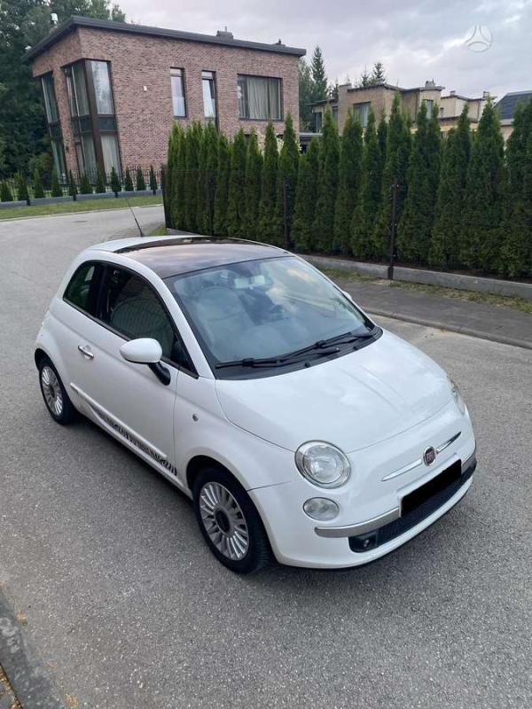 Balts Fiat 500 2008 Viļņa, ar dzinēja tilpumu 1.20 L un nobraukumu 93 tūkst. km par 3450 €, foto 8 vietnē AUTOMOTO.COM.LV